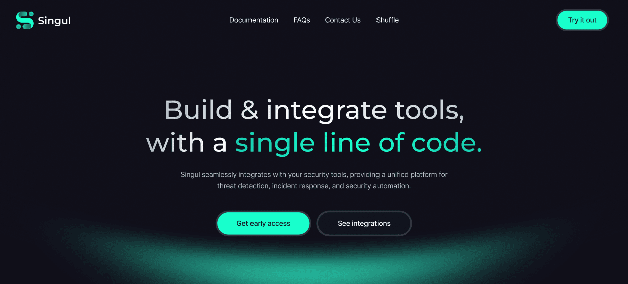 Singul - Build & integrate tools with a single line of code
